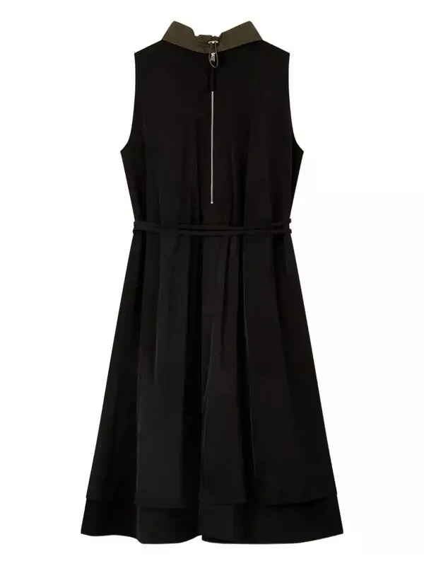 STUDIO TOMBOY Collared Belted Dress - Black