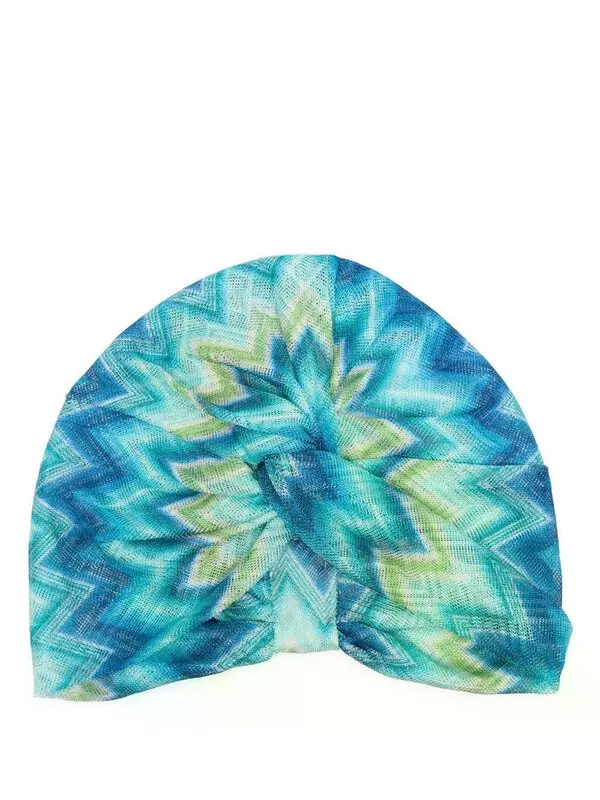 Missoni Patterned Headband - Blue