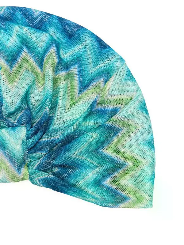Missoni Patterned Headband - Blue