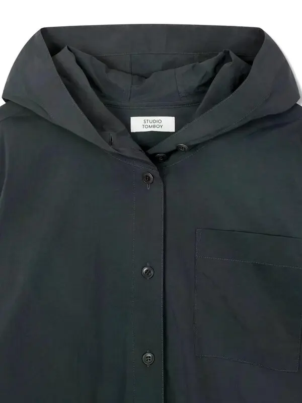 STUDIO TOMBOY Hooded Button-up Coat