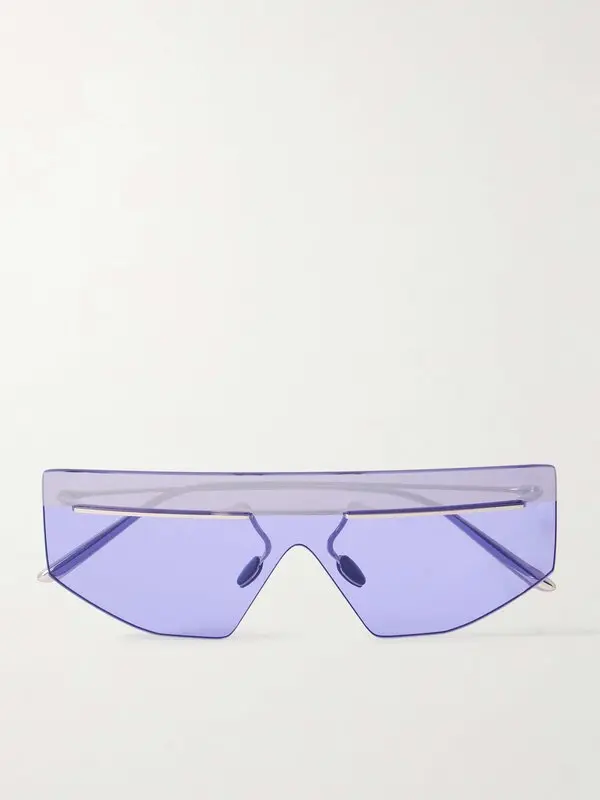 Prada D-frame Rimless Sunglasses - Silver