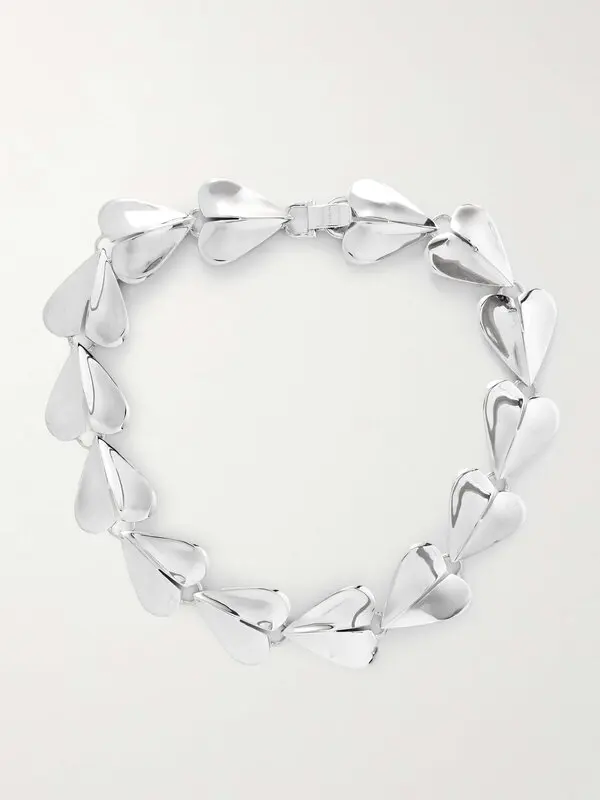 Alaïa Heart Choker - Silver