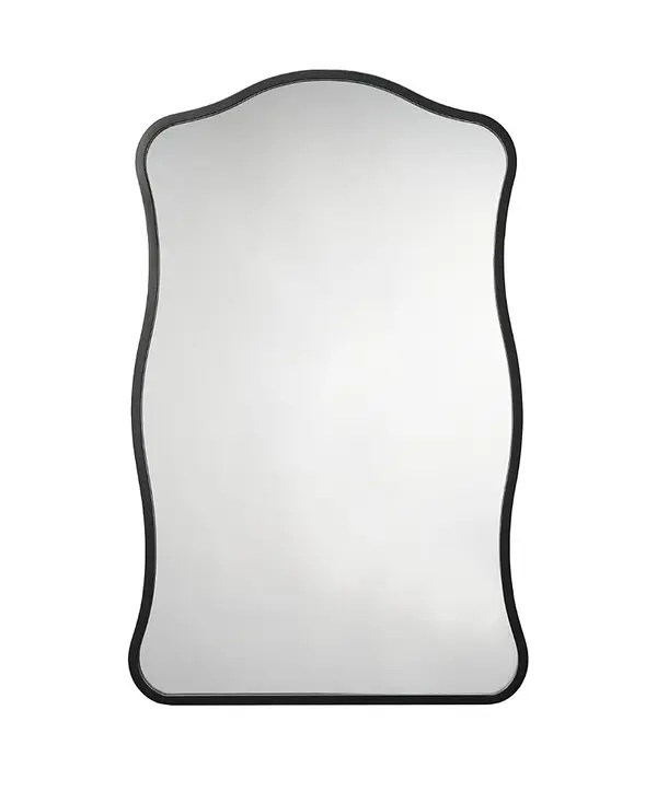 JAMIE YOUNG CO. Aurora Wavy Iron Wall Mirror - Black