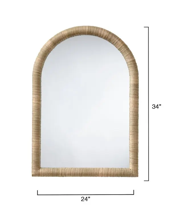 JAMIE YOUNG CO. Hill Seagrass Arch Wall Mirror