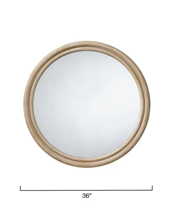 JAMIE YOUNG CO. Riley Wood Round Wall Mirror