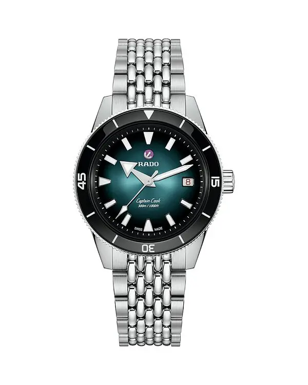 RADO Captain Cook Automatic Watch, 39mm - Blue/silver