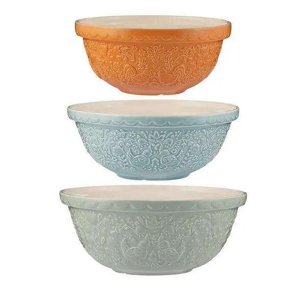 MASON CASH Home To Roost Mixing Bowl, Set Of 3 - Multi