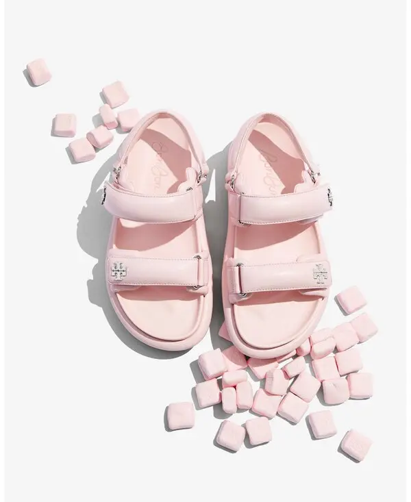 Tory Burch X Bonbon Kira Padded Sport Sandals - Strawberry Marshmallow