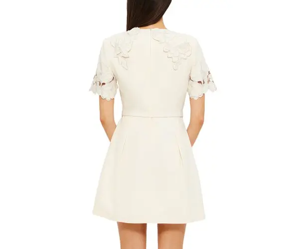 chinese dress ladies Aurelie Appliqué Short Sleeve Mini Dress main image 1