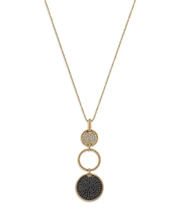 Bloomingdale'S Diamond Circle Pendant Necklace 0.90 Tcw - Yellow Gold