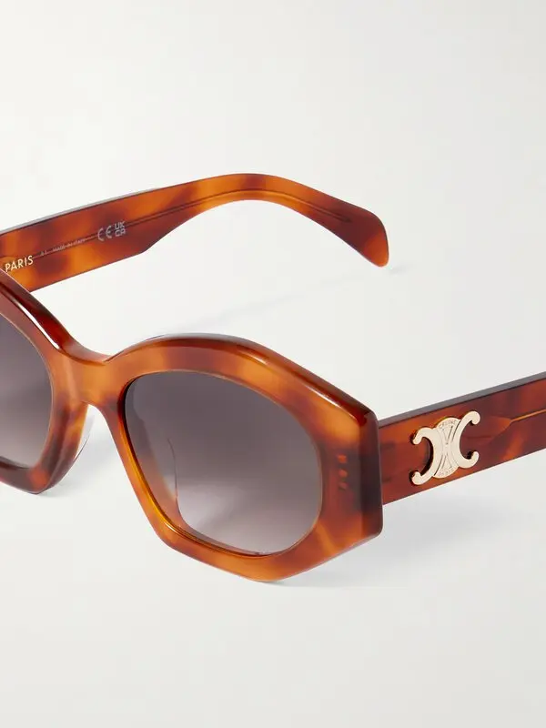 Celine Triomphe Cat-eye Sunglasses - Brown