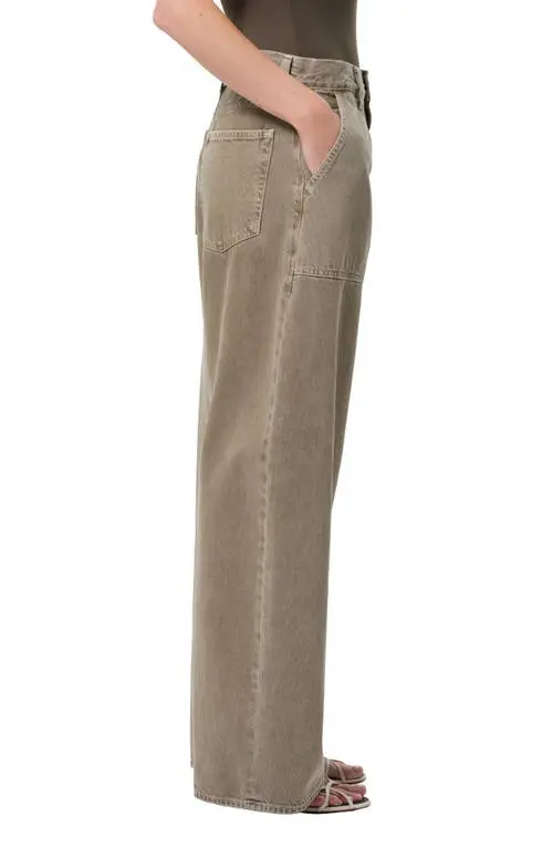 AGOLDE Sefton Pleated Barrel Jeans - Cholla