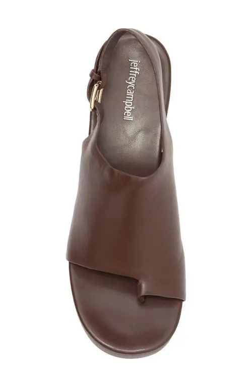 Jeffrey Campbell Pipper Slingback Platform Sandal - Coffee