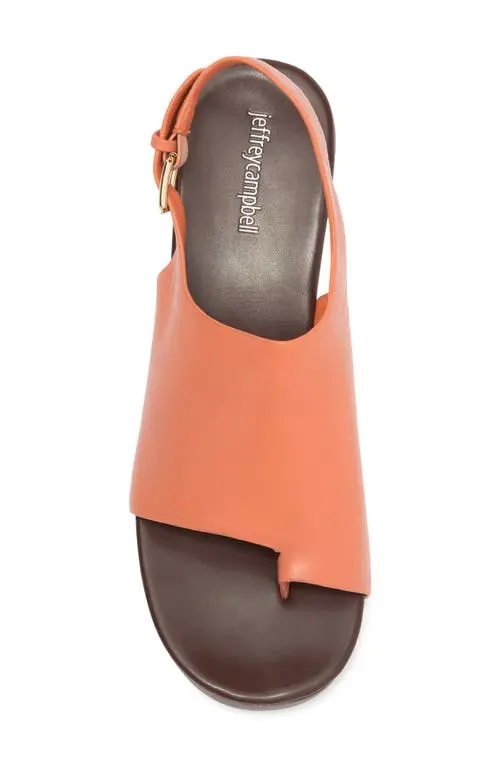 Jeffrey Campbell Pipper Slingback Platform Sandal - Coral