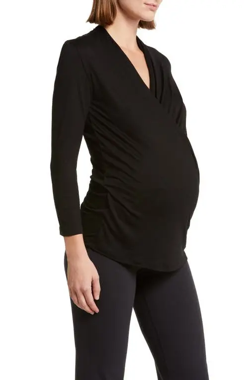 ACCOUCHEE Maternity/nursing Top - Black