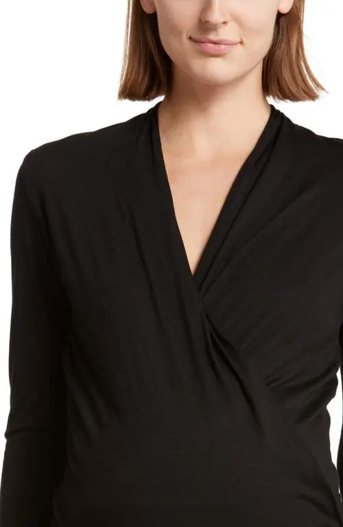ACCOUCHEE Maternity/nursing Top - Black