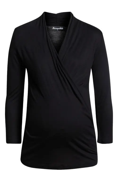 ACCOUCHEE Maternity/nursing Top - Black