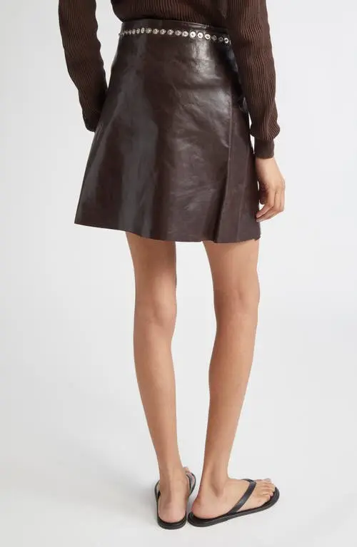 Paloma Wool Sandi Leather Wrap Skirt