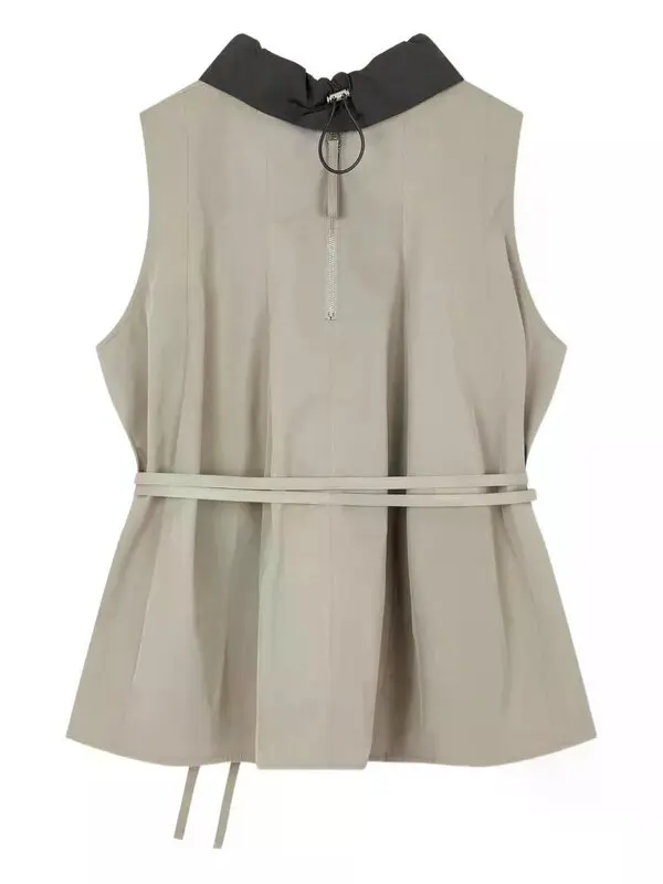 STUDIO TOMBOY Pleated Sleeveless Blouse