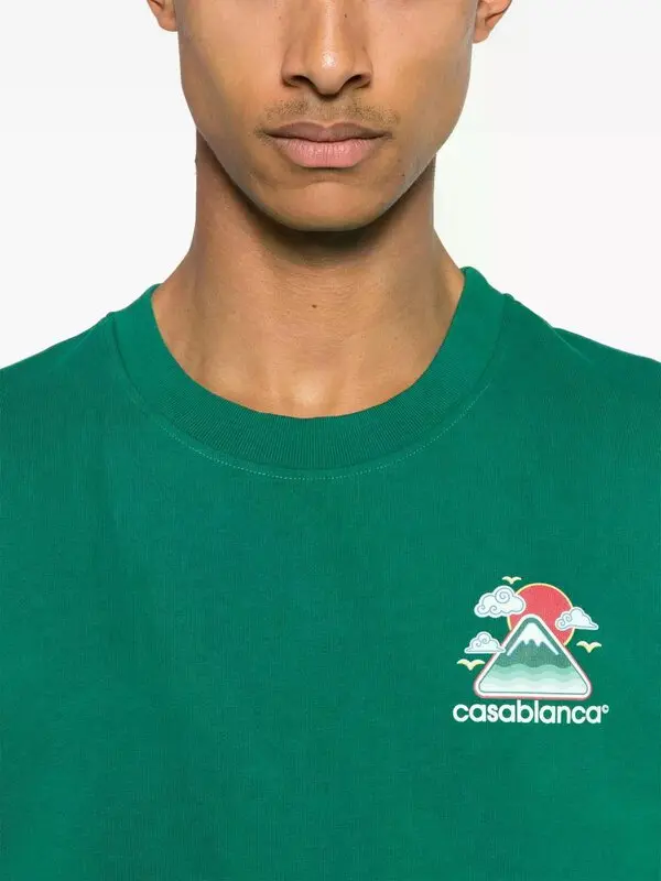 Casablanca Montagne Ondulée T-shirt - Green