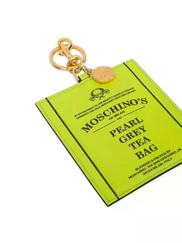 Moschino Leather Keyring