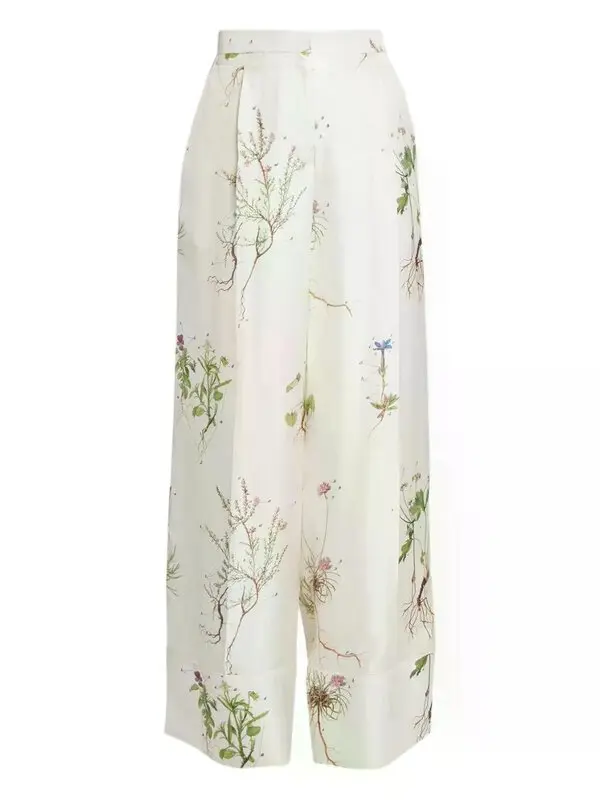 Erdem Silk Trousers