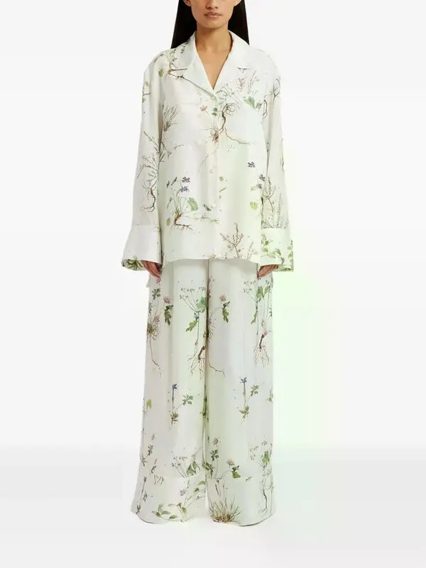 Erdem Silk Trousers