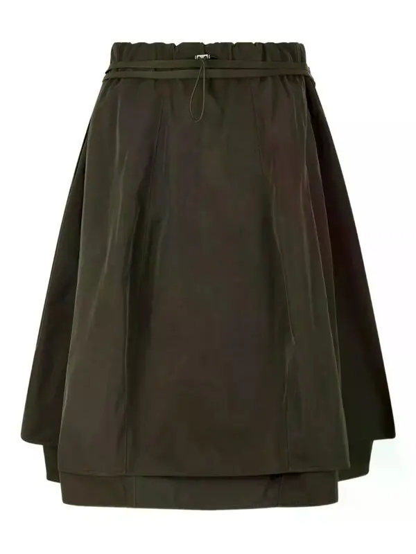 STUDIO TOMBOY Layered Drawstring Midi Skirt