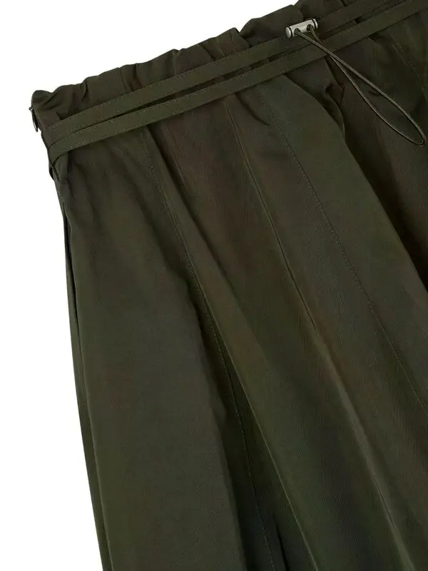 STUDIO TOMBOY Layered Drawstring Midi Skirt