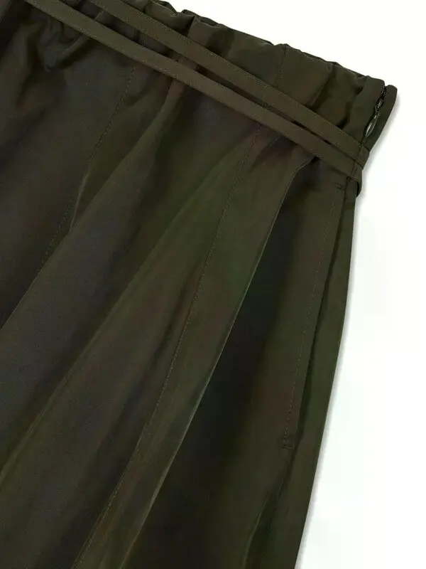 STUDIO TOMBOY Layered Drawstring Midi Skirt