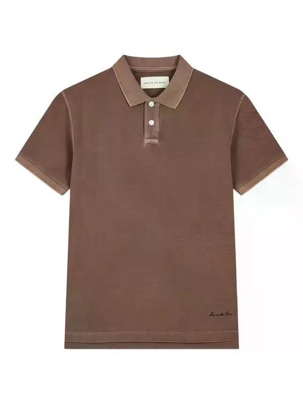 MAN ON THE BOON. Cotton Polo Shirt - Brown