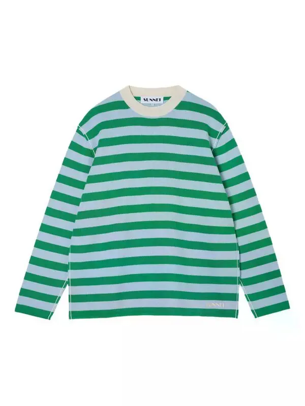 Sunnei Striped Long-sleeve Sweatshirt