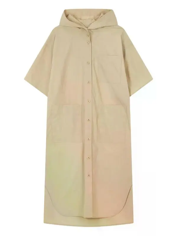 STUDIO TOMBOY Hooded Utility Raincoat - Brown