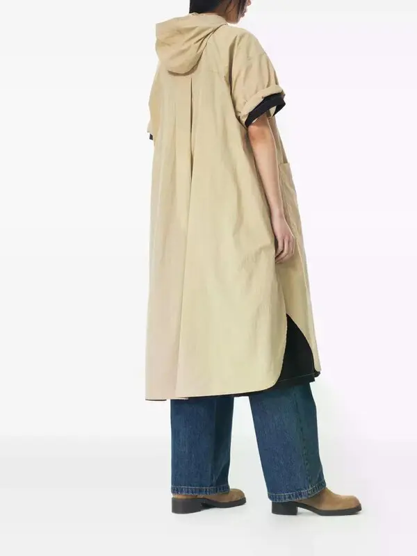 STUDIO TOMBOY Hooded Utility Raincoat - Brown