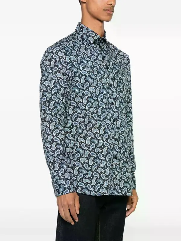 Etro Paisley-print Shirt - Blue