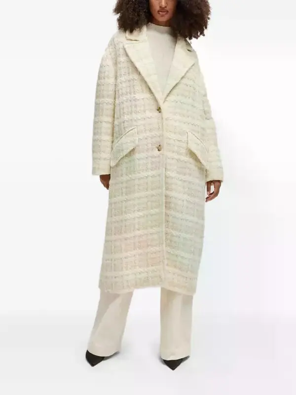BOSS Bouclé-knit Coat