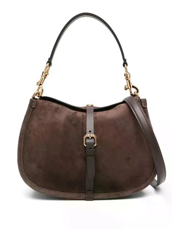 Etro Medium Suede Pony Bag - Brown