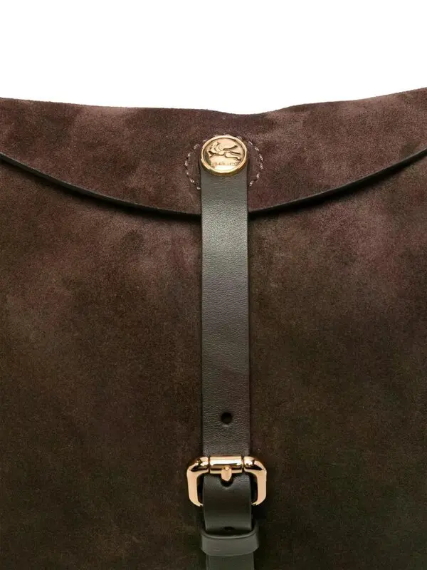 Etro Medium Suede Pony Bag - Brown