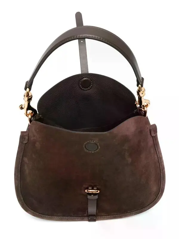 Etro Medium Suede Pony Bag - Brown