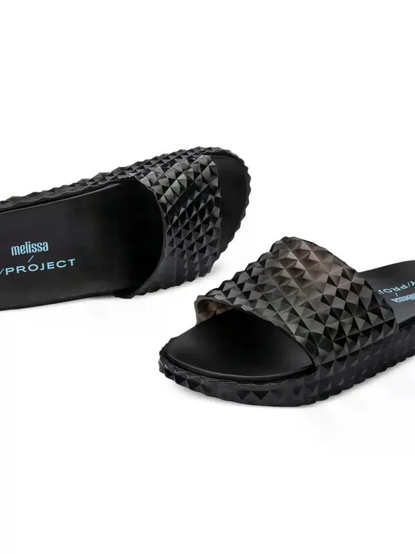Y/project X Melissa Court Slides - Black
