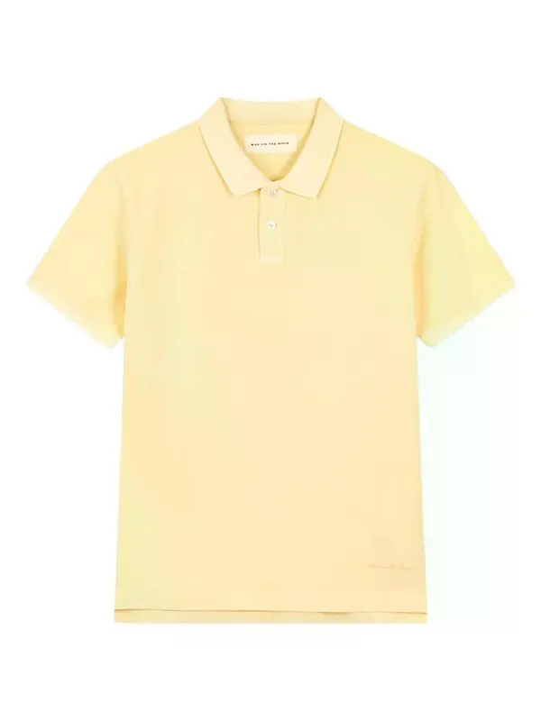 MAN ON THE BOON. Cotton Polo Shirt - Yellow