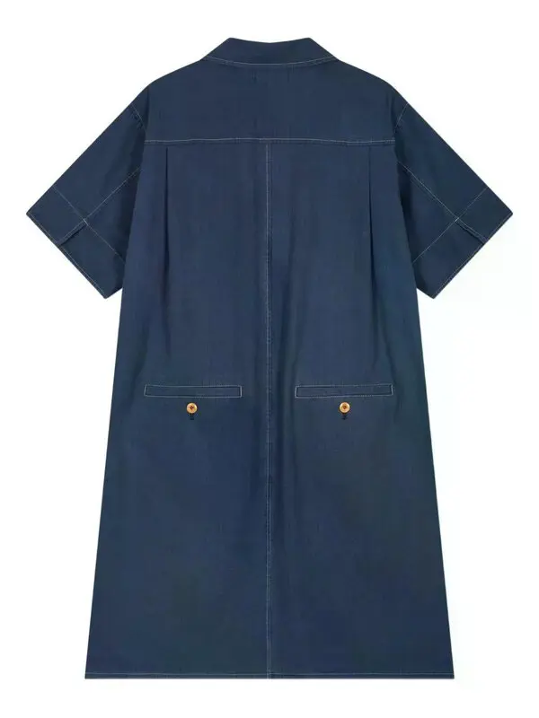 STUDIO TOMBOY Denim Button-up Midi Shirt Dress