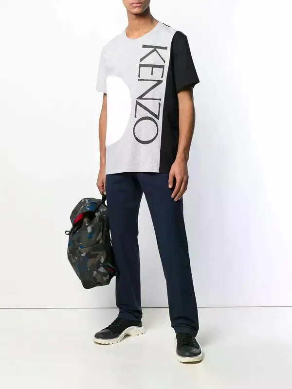 Kenzo Logo Colour-block T-shirt