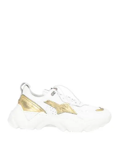 A.S.98 Leather Chunky Sneakers - White