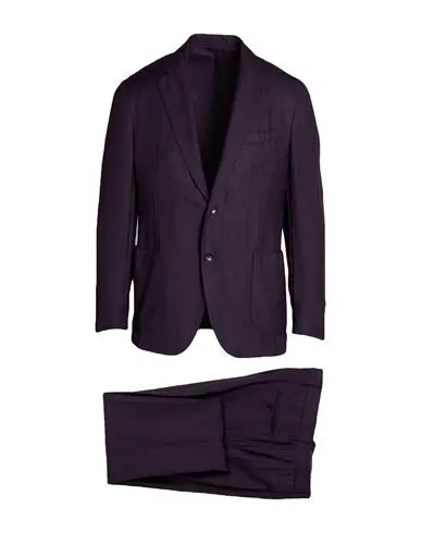 LARDINI Suit Size Cashmere, Wool, Silk - Purple