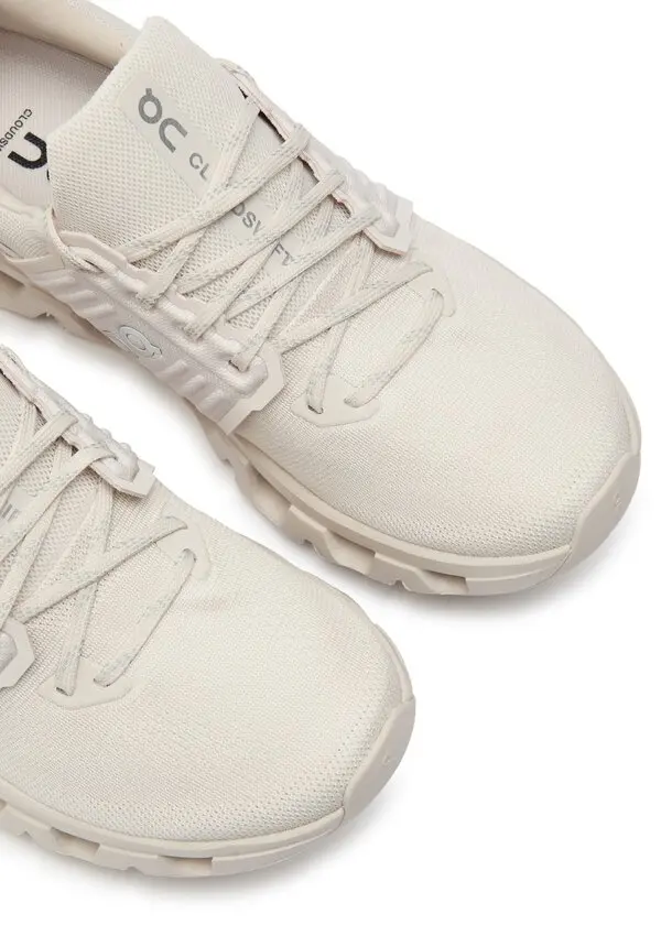 On Cloudswift X 4 Panelled Mesh-knit Sneakers - Sand