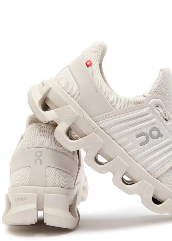 On Cloudswift X 4 Panelled Mesh-knit Sneakers - Sand