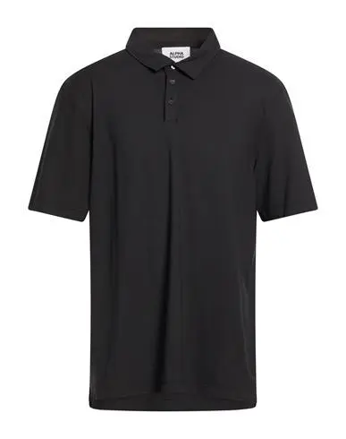 Alpha Studio Polo Shirt Size Cotton, Elastane - Black