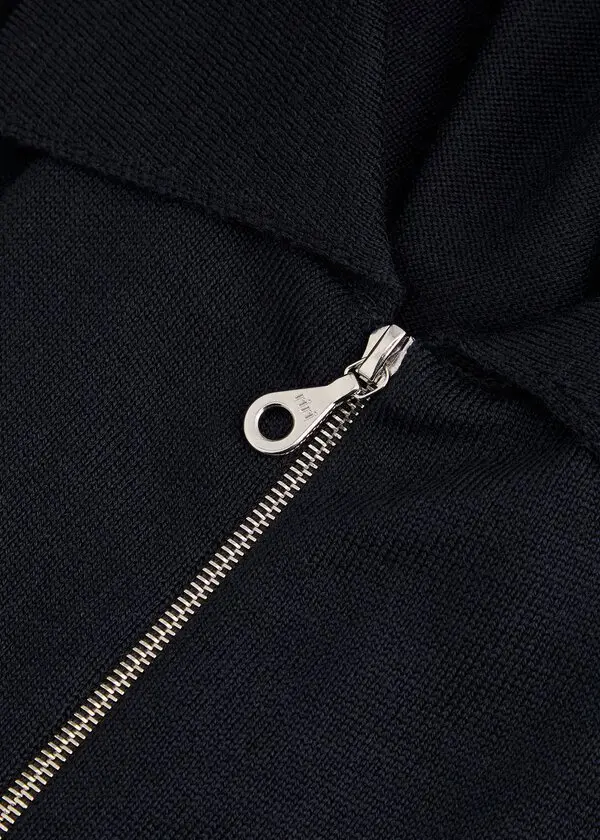 John Smedley Alston Wool Overshirt Jacket - Navy