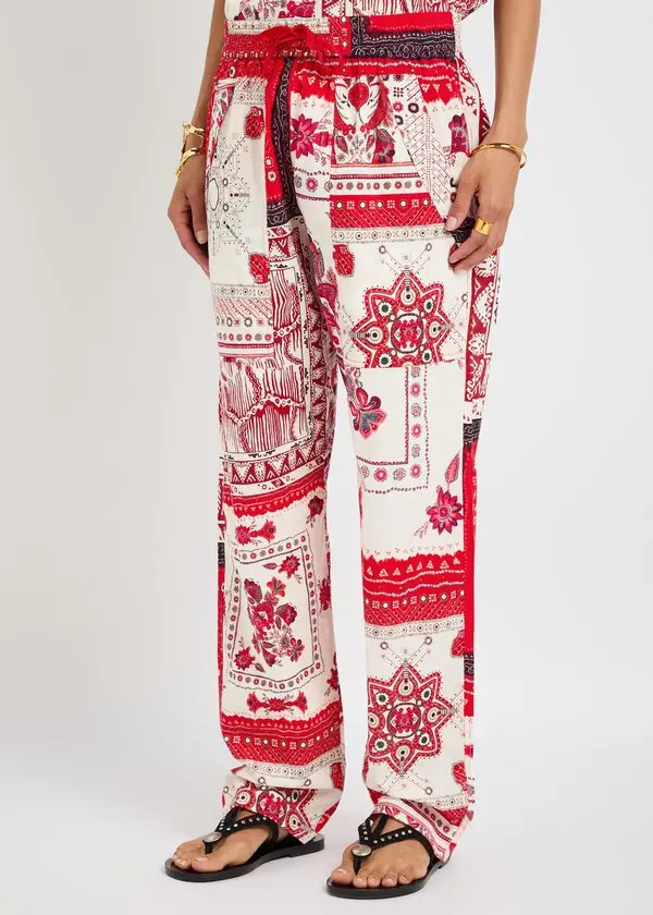 Isabel Marant Étoile Printed Cotton Trousers